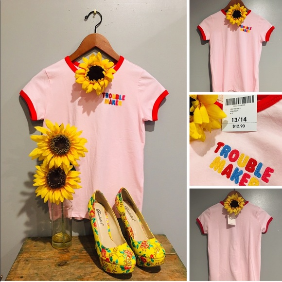Shirts & Tops | Trouble Maker Tee | Poshmark